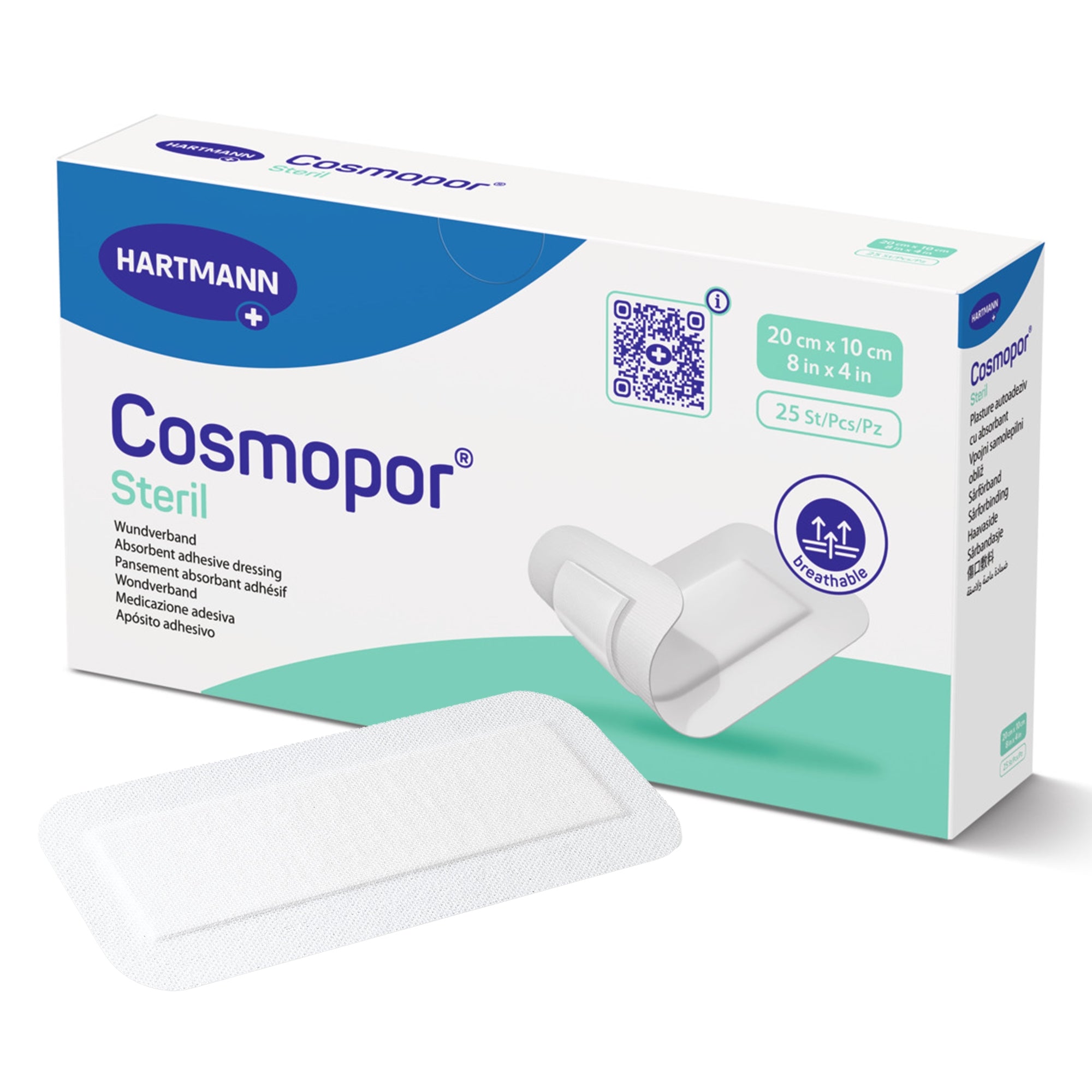 Island Dressing Cosmopor® Steril 4 X 8 Inch Rectangle Sterile Water Re ...